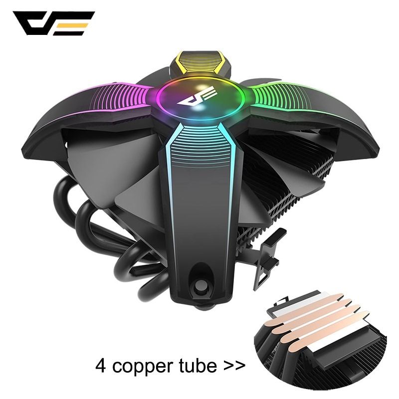 DARKFLASH TALON CPU COOLER 125MMx125MM FANS RGB - BLACK, Computers ...