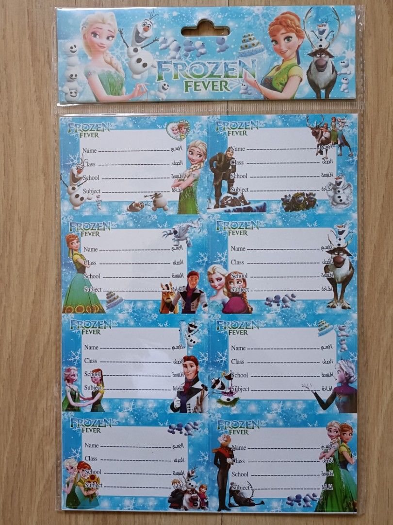 Disney Frozen School Label Sticker on Carousell