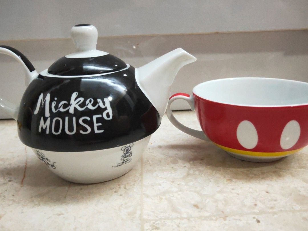 Disney Mickey Mouse Porcelain Teapot, Furniture & Home Living ...