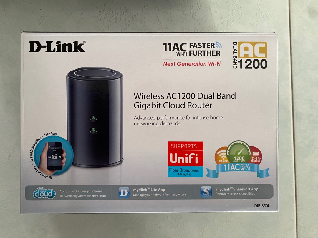 D-Link AC1200 Wireless Dual Band Gigabit Cloud Router, Computers & Tech ...
