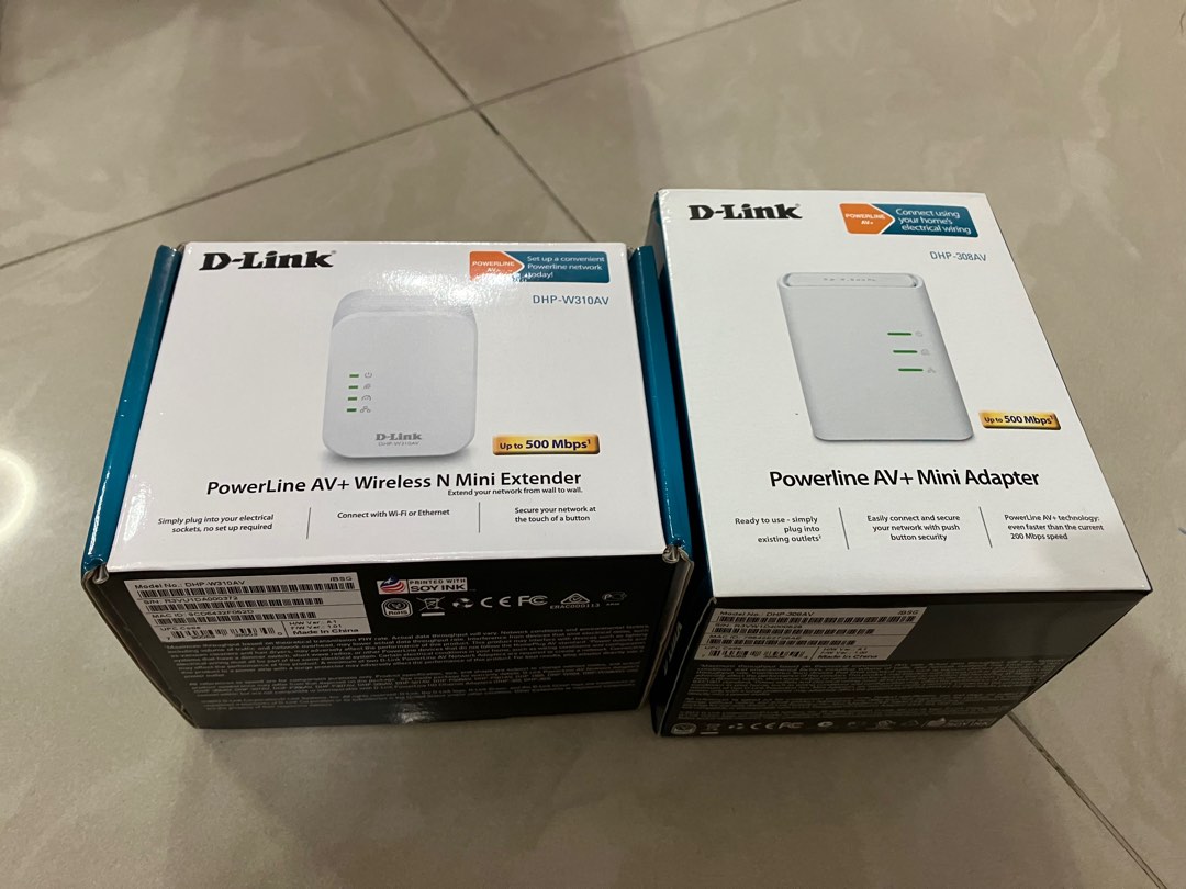 D-Link PowerLine AV Wireless Extender, Computers & Tech, Parts ...