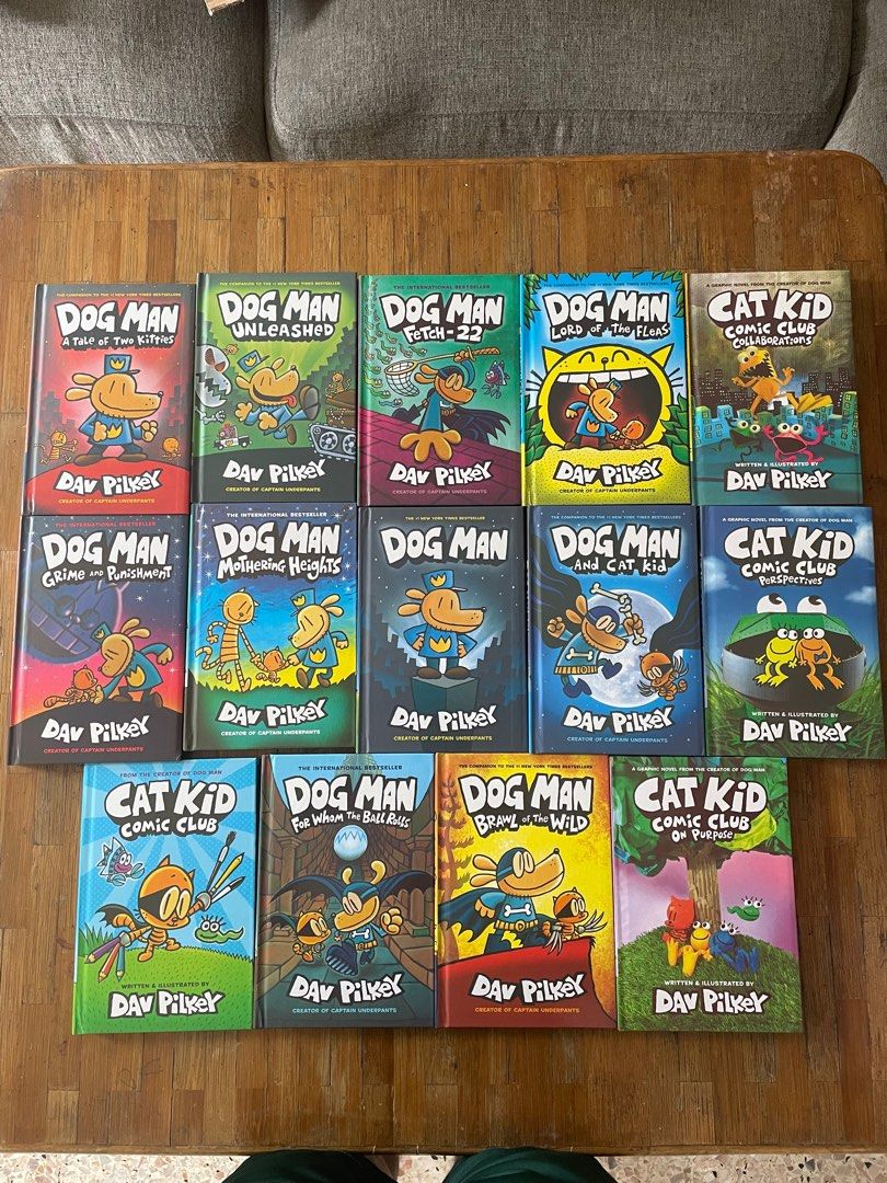 Dog Man Series Books by Dav Pikey brand new 14 books, Hobbies & Toys ...