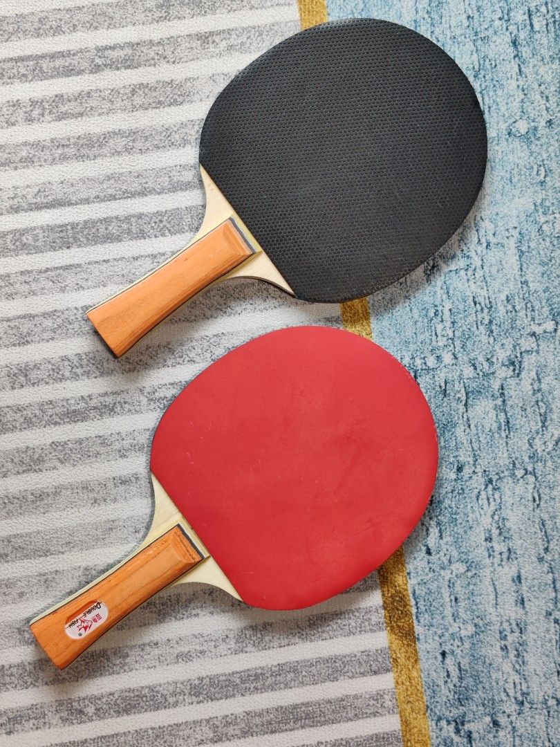 Double Fish table tennis racket ping pong racquet, Sports Equipment ...