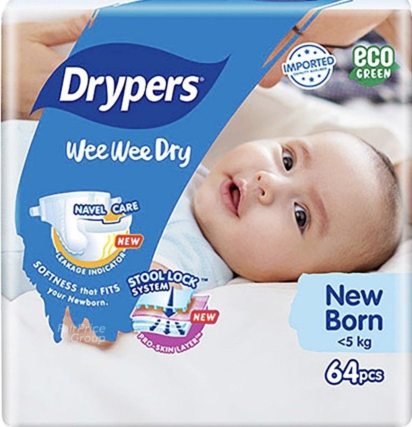 Drypers Wee Wee Dry - Newborn, Babies & Kids, Bathing & Changing ...