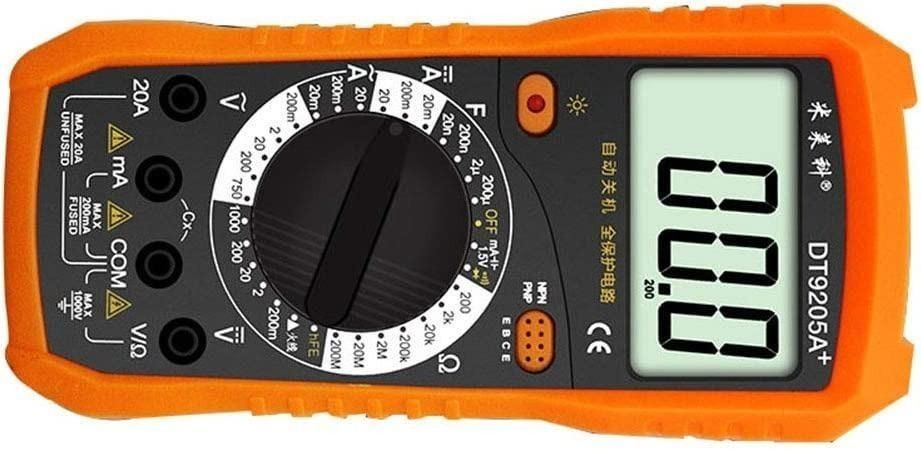 DT9205A+ Digital Multimeter Auto Ranging AC/DC Voltage Meter Flash Back ...