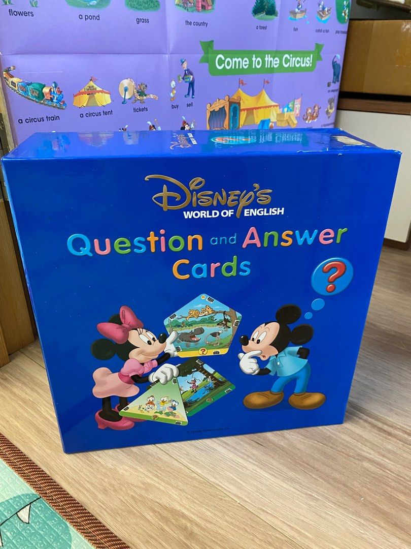 DWE talk along card and Q&A card, 兒童＆孕婦用品, 嬰兒玩具 - Carousell