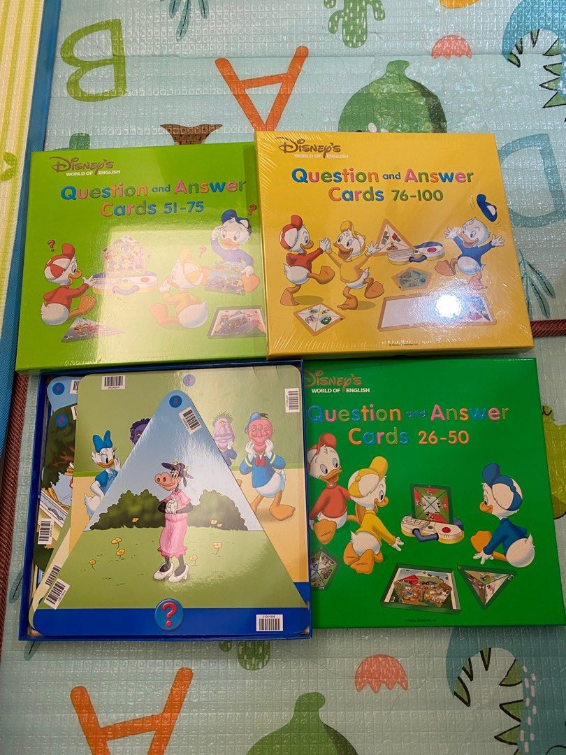 DWE talk along card and Q&A card, 兒童＆孕婦用品, 嬰兒玩具 - Carousell