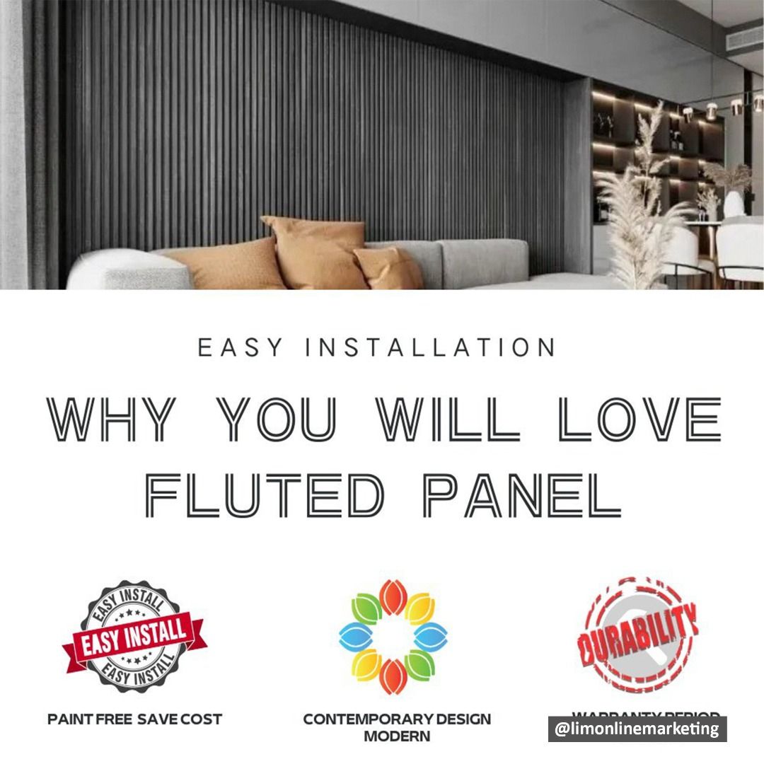 Ecological Board Fluted Wood Inspired Panel for Wall and Ceiling Home ...