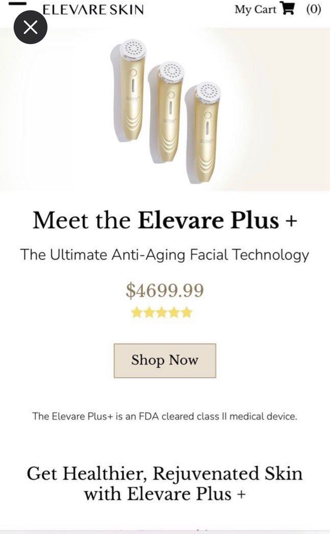 Elevare led infrared device, Beauty & Personal Care, Face, Face Care on ...