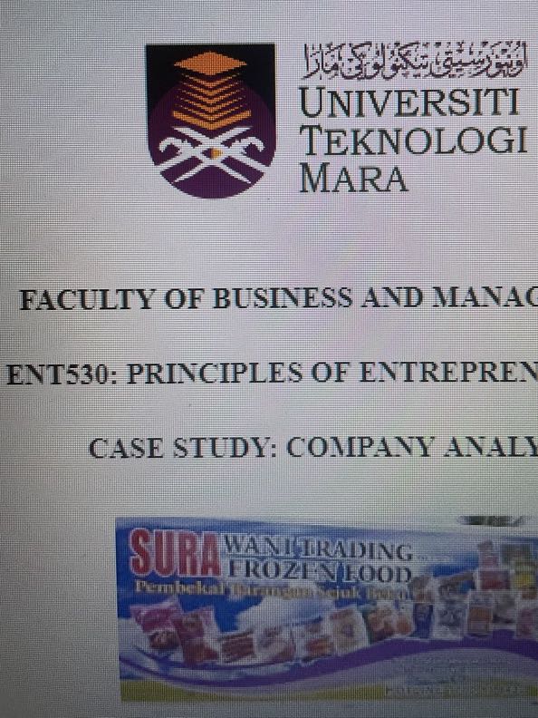 ENT530 CASE STUDY ASSIGNMENT, Hobbies & Toys, Books & Magazines ...