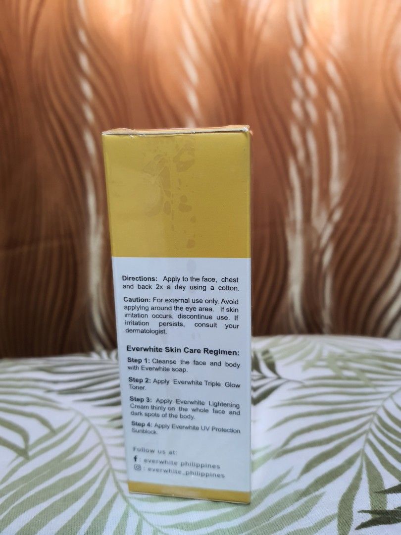 Everwhite Triple Glow Toner, Beauty & Personal Care, Face, Face Care on ...