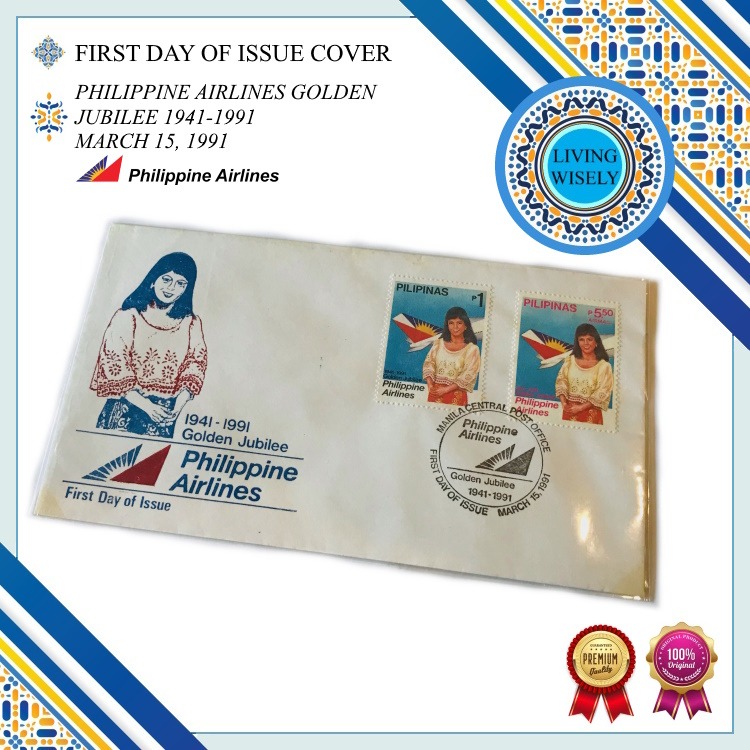 First Day of Issue Cover Philippine Airlines Golden Jubilee 1941-1991 FDC, Hobbies & Toys ...