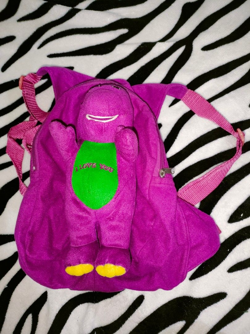 For Sale Barney Backpack 12X10x5 inches, Babies & Kids, Babies & Kids ...
