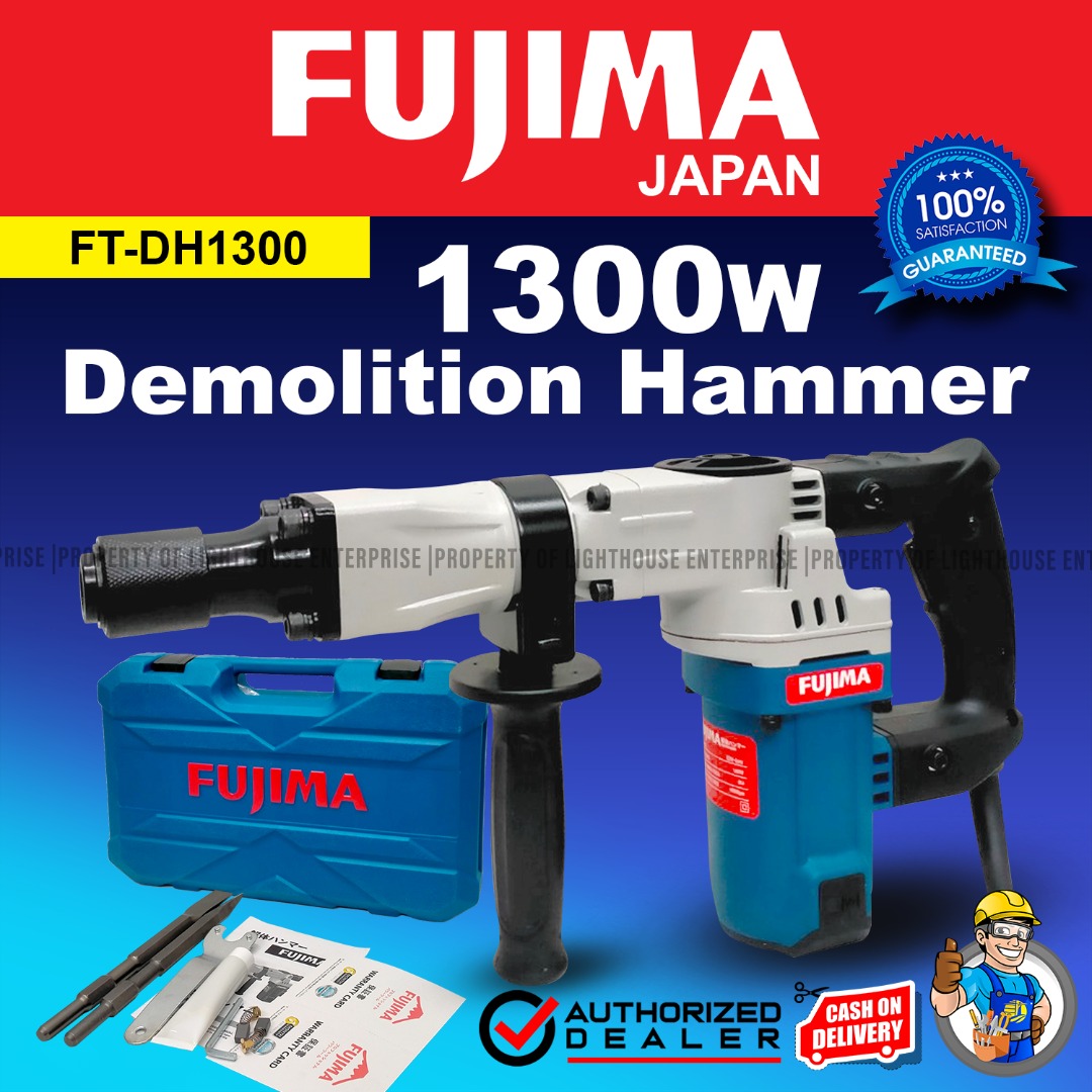 FUJIMA Japan 1300W Demolition Hammer (FT-DH1300) *LIGHTHOUSE ENTERPRISE ...