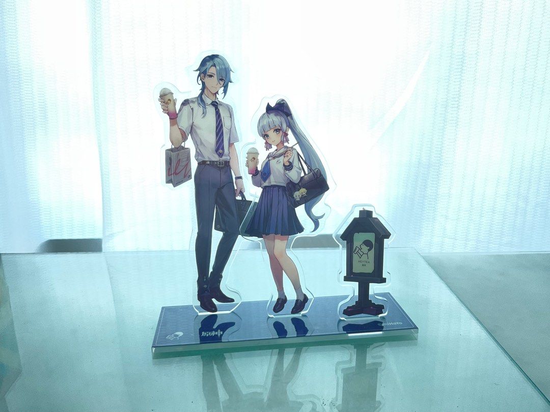 Genshin Impact Heytea Collab Ayaka Ayato Stand, Hobbies & Toys, Memorabilia & Collectibles, J ...