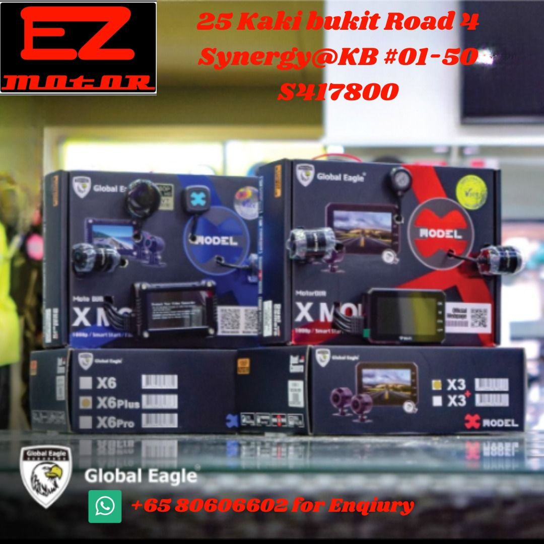 Global Eagle Motorcycle Camera, Motorcycles, Motorcycle Accessories on Carousell