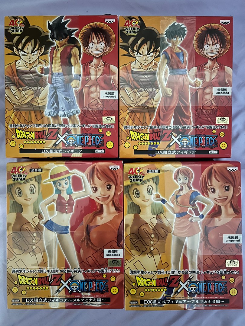Gold Toei Dragon Ball X One Piece 40th Weekly Jump DX Combination, Hobbies & Toys, Toys & Games ...
