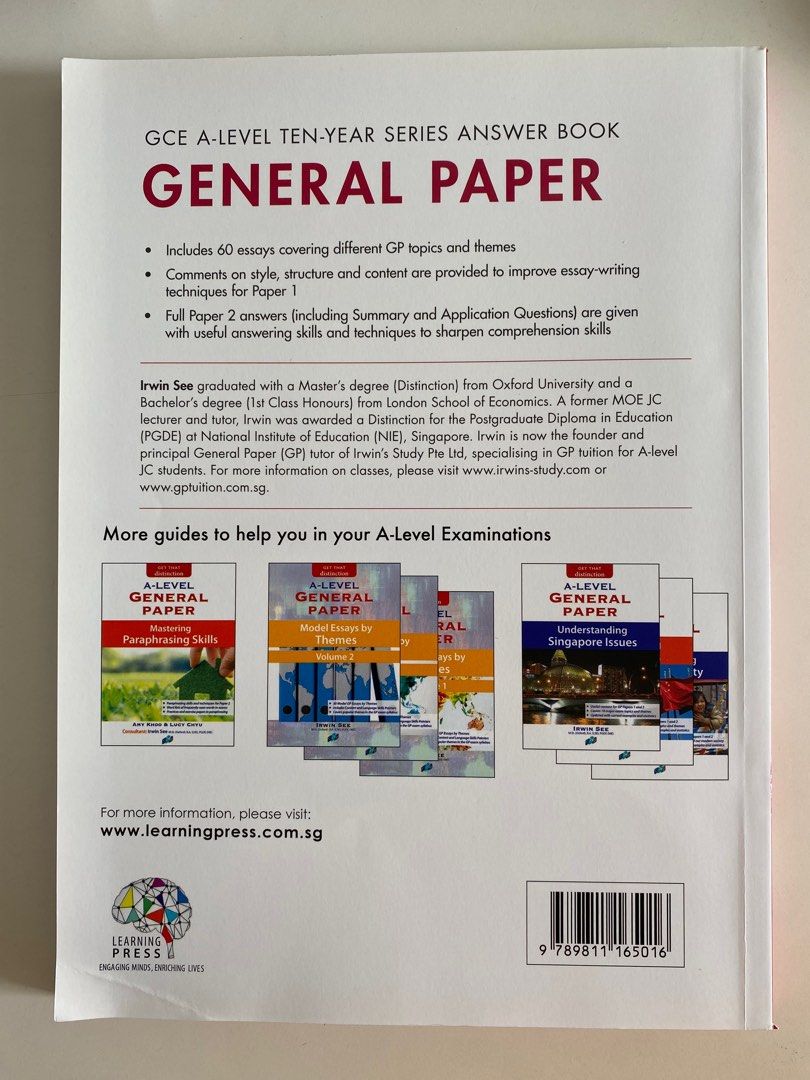 GP A Levels TYS Answers, Hobbies & Toys, Books & Magazines, Assessment ...