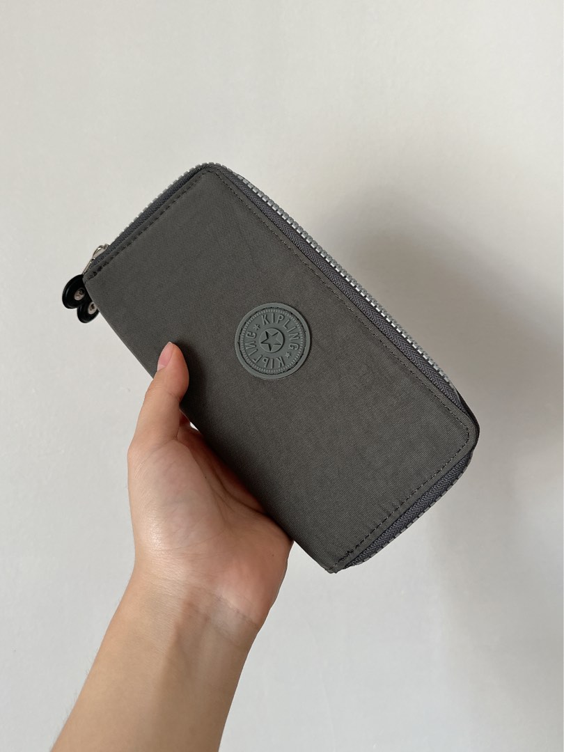 Gray Kipling Wallet & Card Holder, Women's Fashion, Bags & Wallets ...