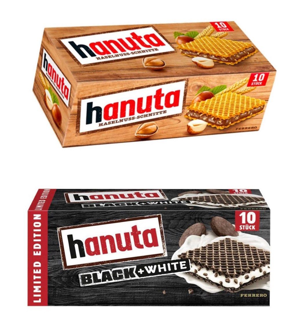 Hanuta Original/Limited Edition Black & White (10pcs), Food & Drinks, Other Food & Drinks on ...