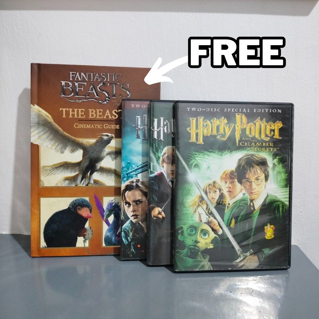 HARRY POTTER DVD + FANTASTIC BEASTS CINEMATIC GUIDE, Hobbies & Toys ...