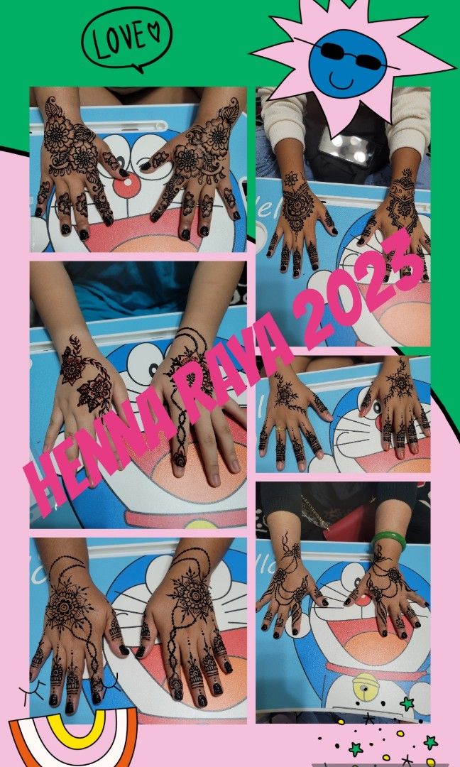Henna Raya 2023 / Eid Henna, Beauty & Personal Care, Hands & Nails on ...