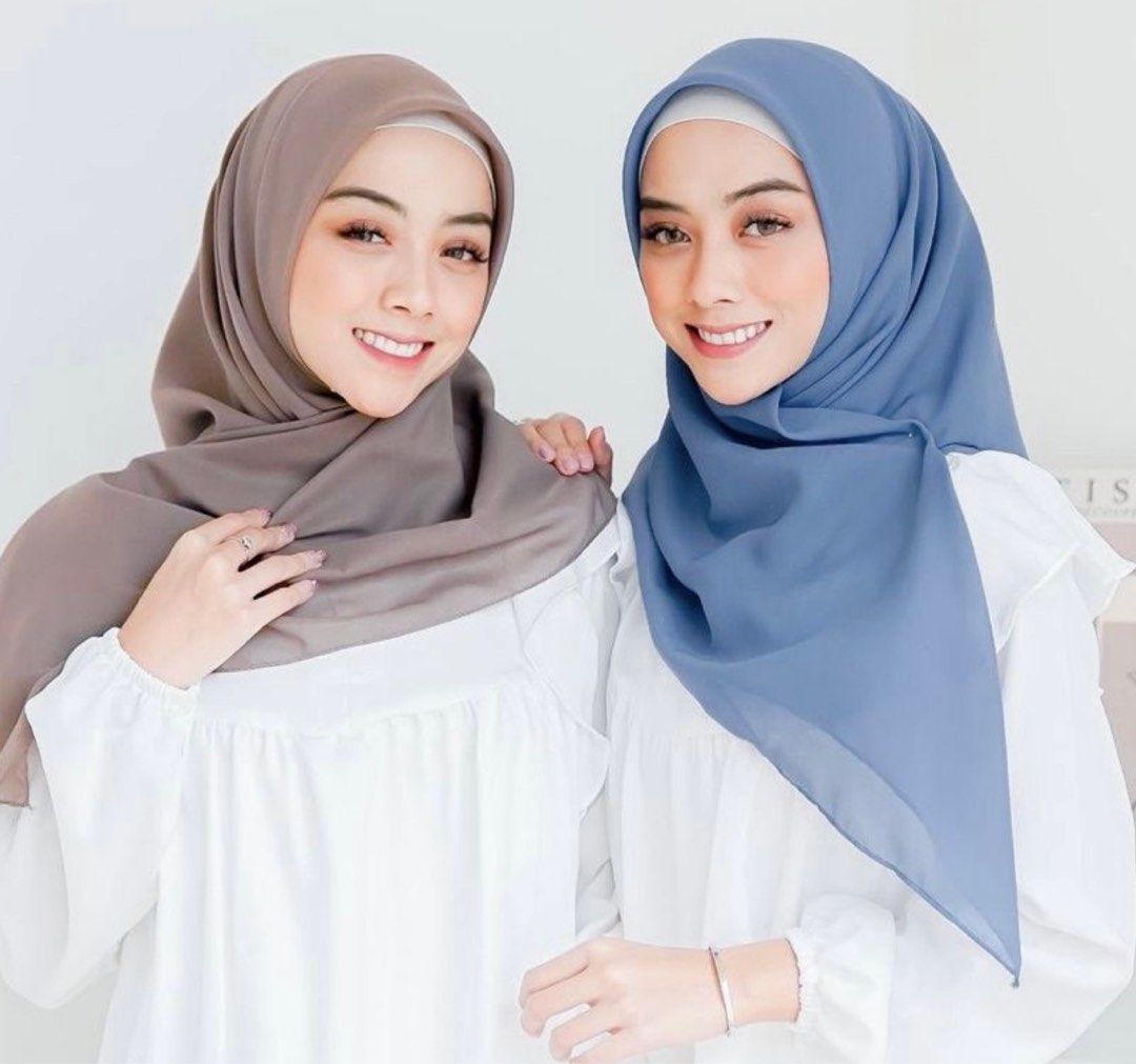 Hijab Segi Empat / Square Hijab / Square Tudung/Hijab Segi 4 / Muslimah ...