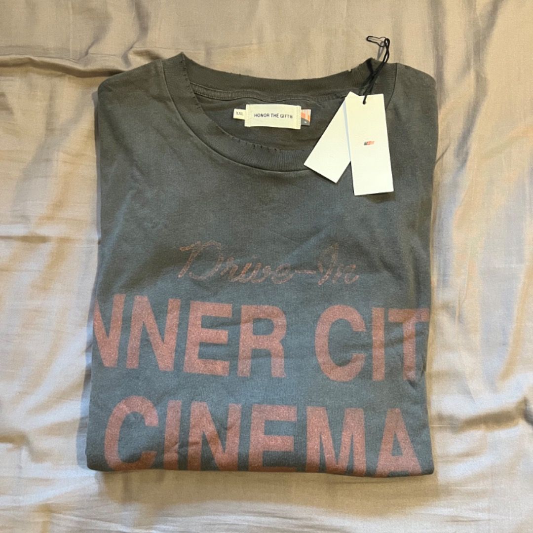 Honor The Gift Inner City Cinema Vintage Tee, Men's Fashion, Tops ...
