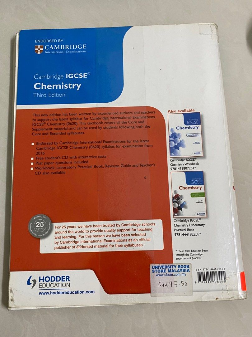 Igcse chemistry textbook hodder, Hobbies & Toys, Books & Magazines ...