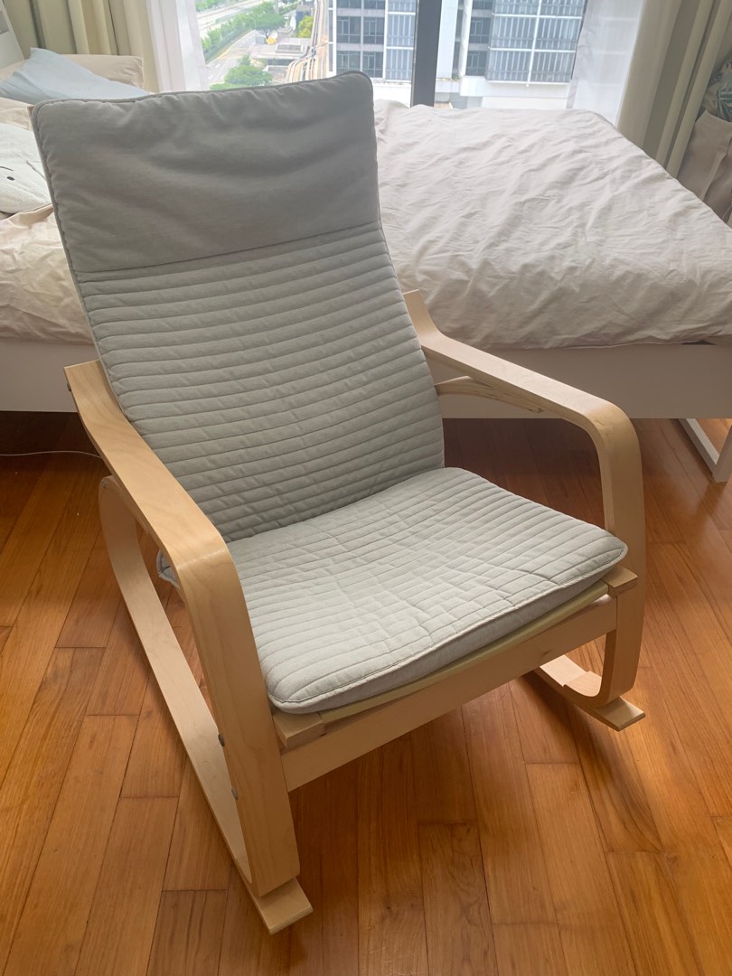 Ikea Poang Rocking chair, Furniture & Home Living, Furniture, Chairs on ...