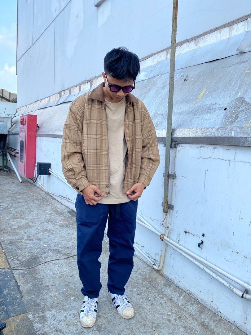 Jacket Harrington Tartan Windy Club, Fesyen Pria, Pakaian , Lainnya di ...