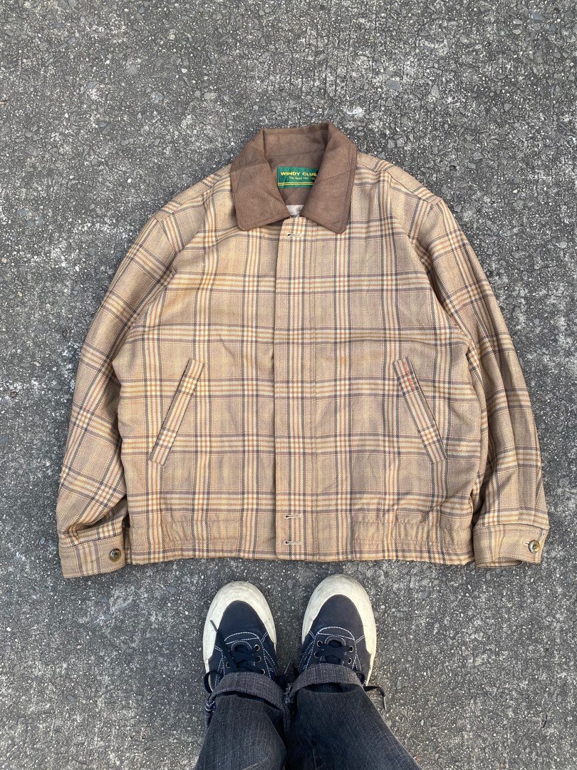 Jacket Harrington Tartan Windy Club, Fesyen Pria, Pakaian , Lainnya di ...