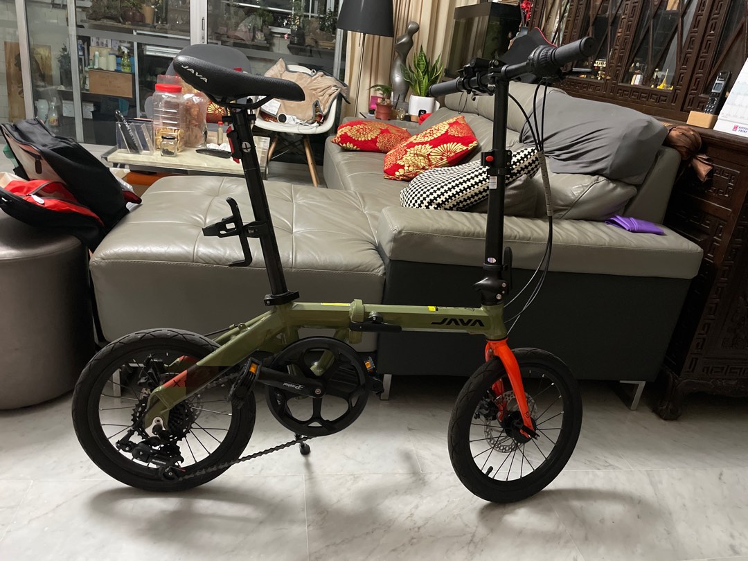 Java X1 7 Speed 16inch Foldable Bicycle Shimano Foldie Bike Mini Fit 7S 7Speed, Sports Equipment ...