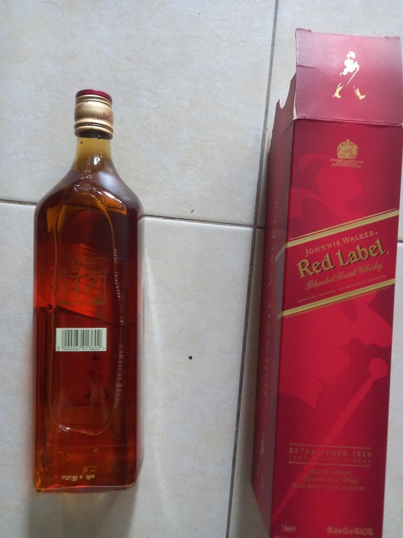 Johnnie Walker Red Label Brand New, Food & Drinks, Alcoholic Beverages ...