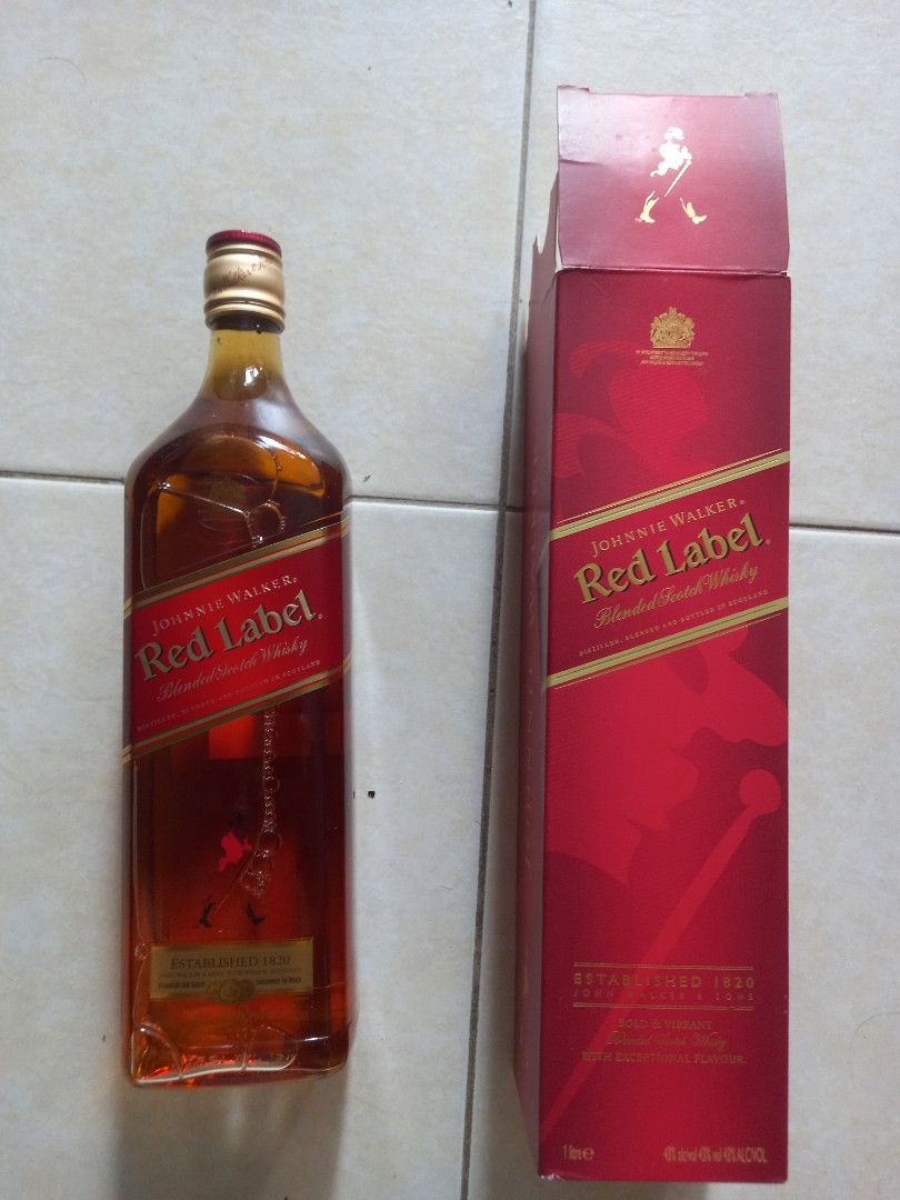 Johnnie Walker Red Label Brand New, Food & Drinks, Alcoholic Beverages ...