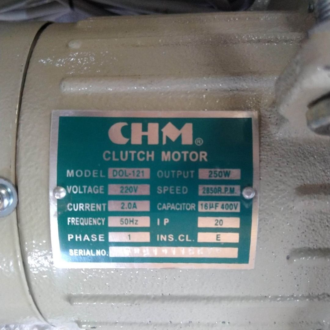 BRAND NEW JUKI SEWING MACHINE CLUTCH MOTOR WITH SWITCH, MOTOR BOLTS ...
