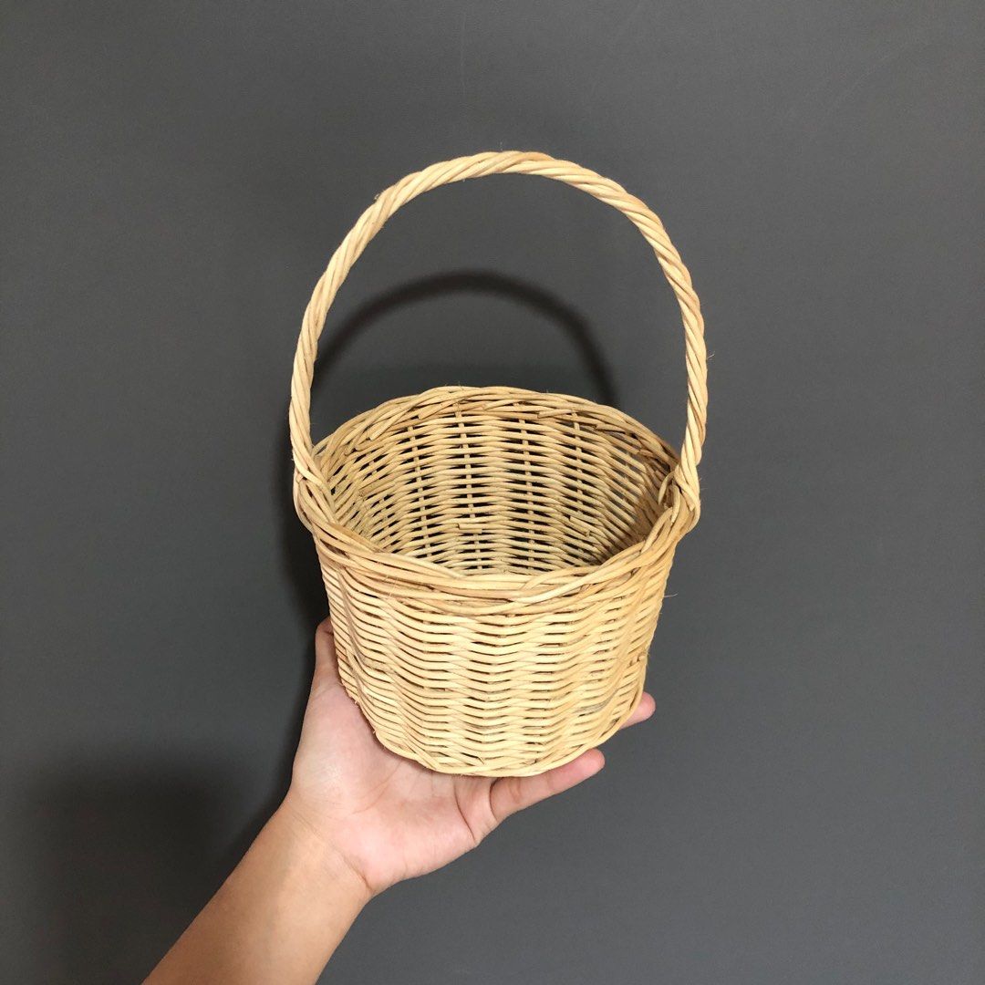 Keranjang Rotan Kecil, Desain & Kerajinan Tangan, Barang & Aksesoris ...