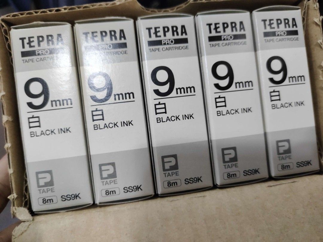 KING JIM Tepra PRO Tape Cartridge (9mm X 8m) SS9K, Computers & Tech, Printers, Scanners ...