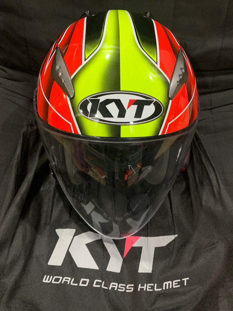 KYT Helmet Size L With the New Bluetooth intercom ( PSB Approved ...