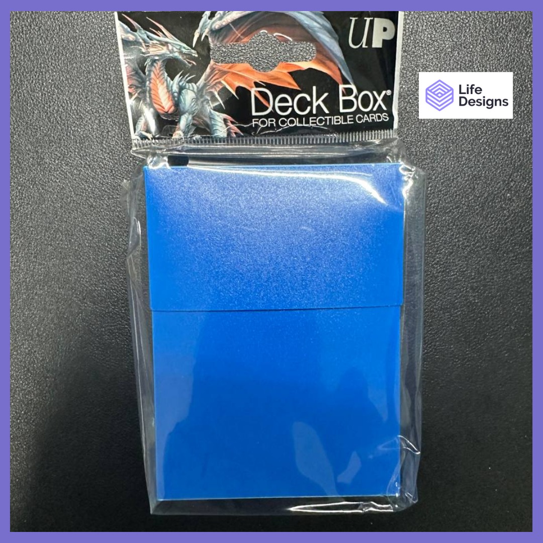 [LD] UP Deck Box Card Holder Ultra Pro Gaming Case in Blue, Hobbies ...