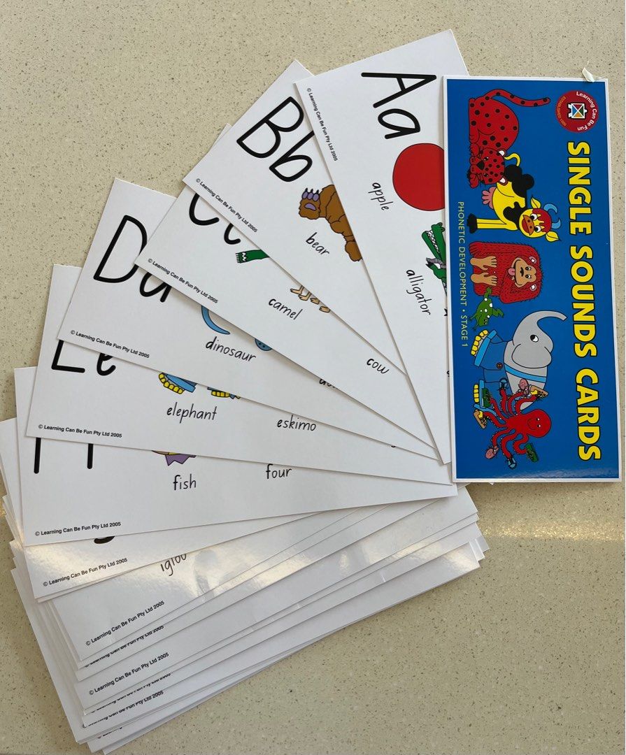 Learning Can Be Fun Giant Flashcards, Hobbies & Toys, Stationery ...