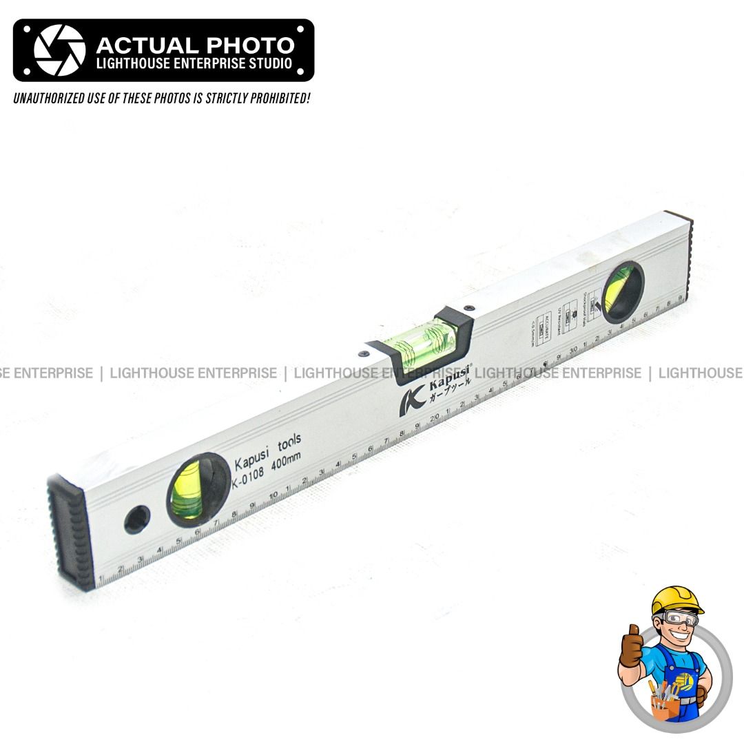 LIGHTHOUSE 400mm Aluminum Magnetic Level Ruler / Spirit Level Bar (LB ...