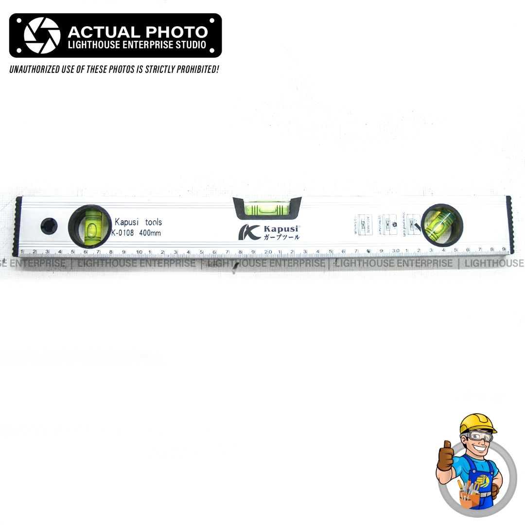 LIGHTHOUSE 400mm Aluminum Magnetic Level Ruler / Spirit Level Bar (LB ...