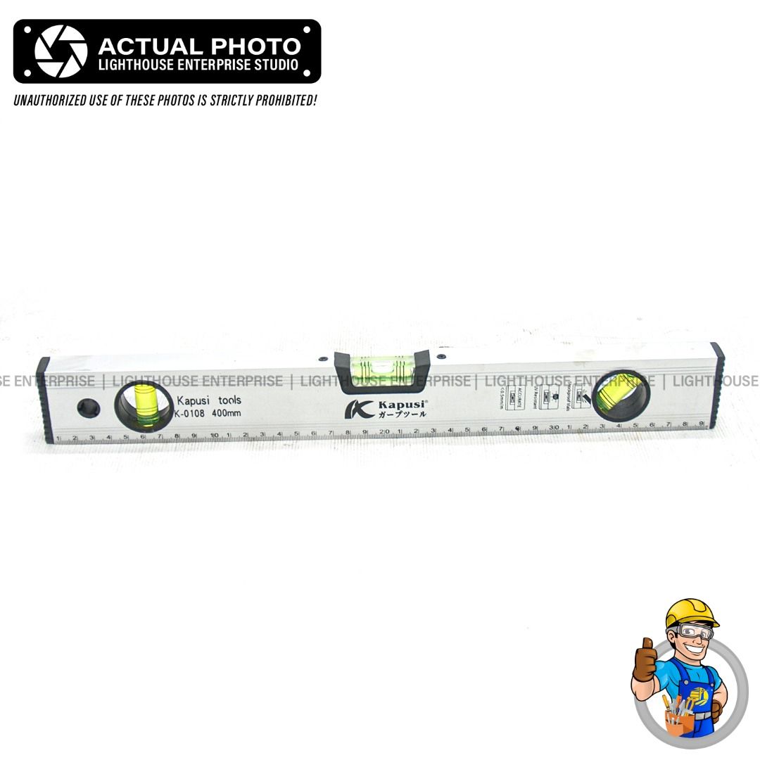 LIGHTHOUSE 400mm Aluminum Magnetic Level Ruler / Spirit Level Bar (LB ...
