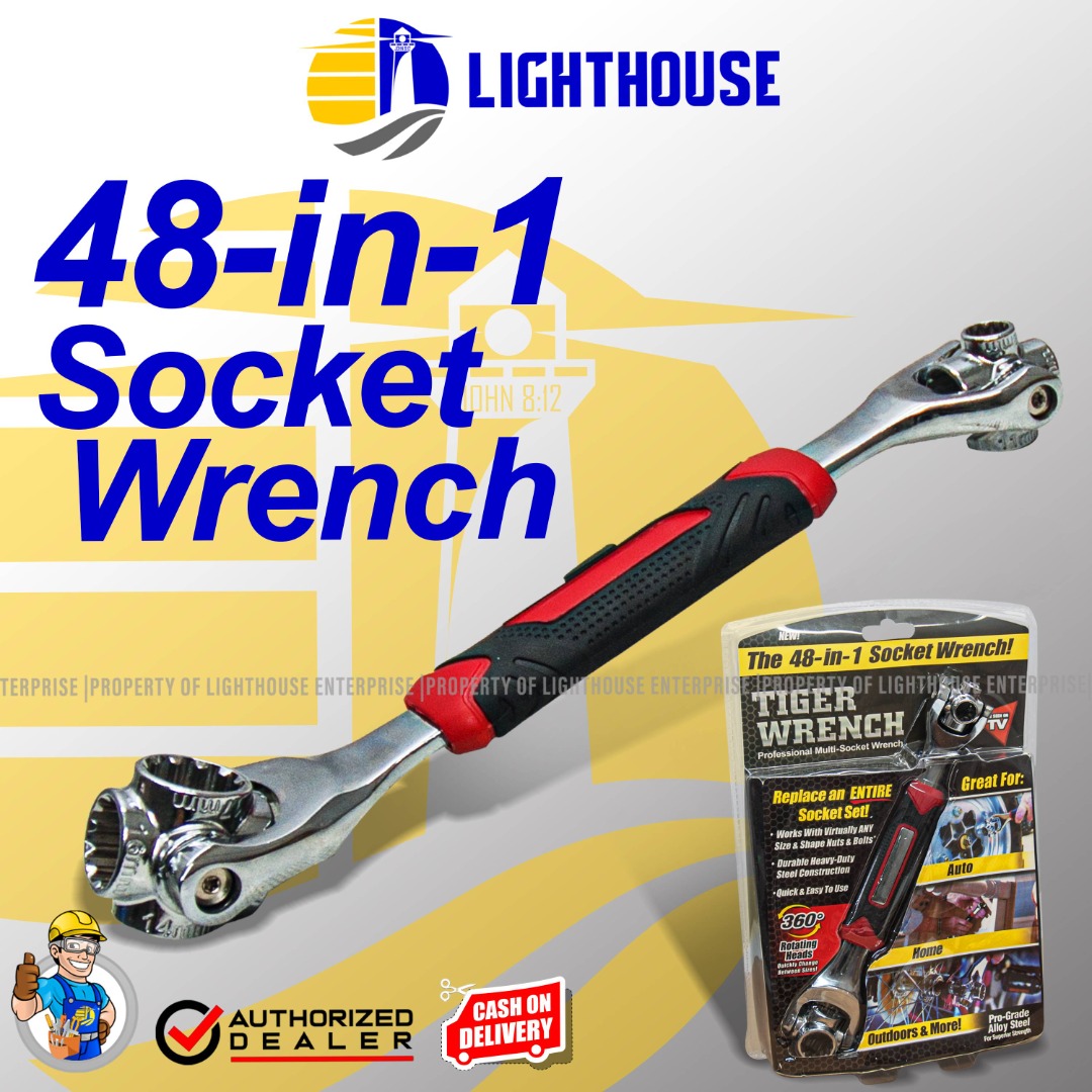 LIGHTHOUSE 48 in 1 Tiger Multi Socket Wrench 8mm to 19mm (SW-48IN1 ...