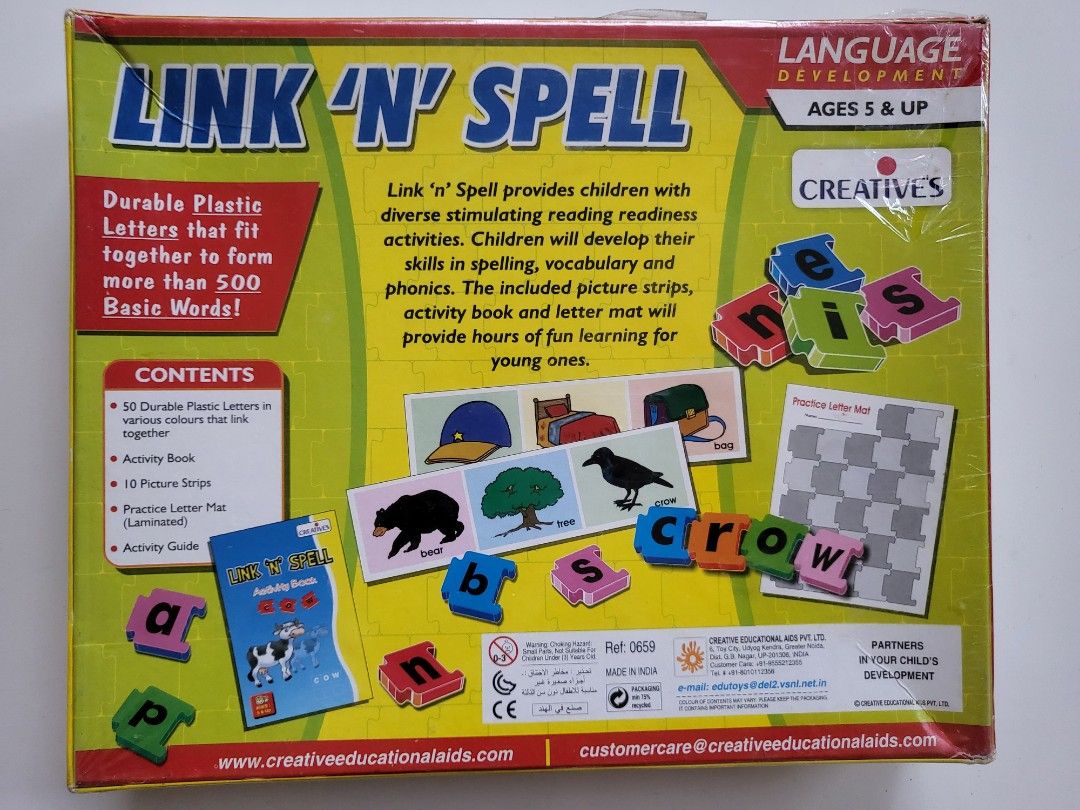 LINK N SPELL LETTER, Toys & Collectibles, Permainan Papan & Kartu di ...