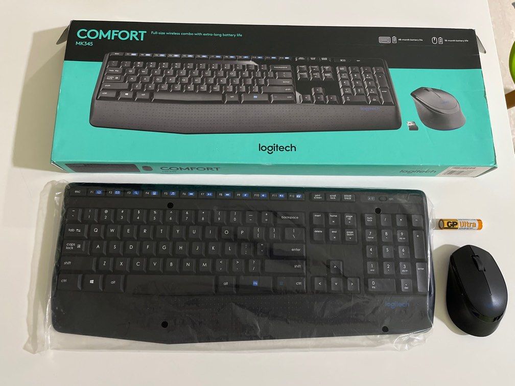 Logitech Wireless MK345, Computers & Tech, Parts & Accessories, Computer Keyboard on Carousell