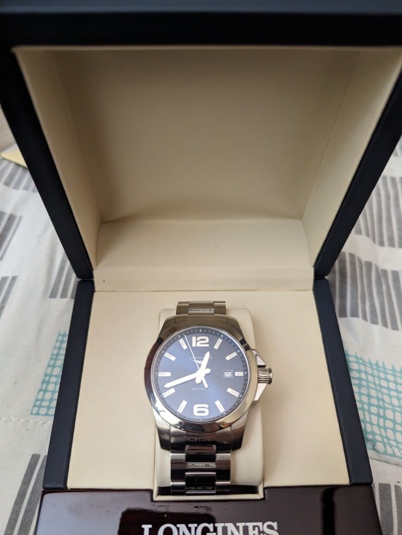 Longines Conquest Blue 41mm, Luxury, Watches on Carousell