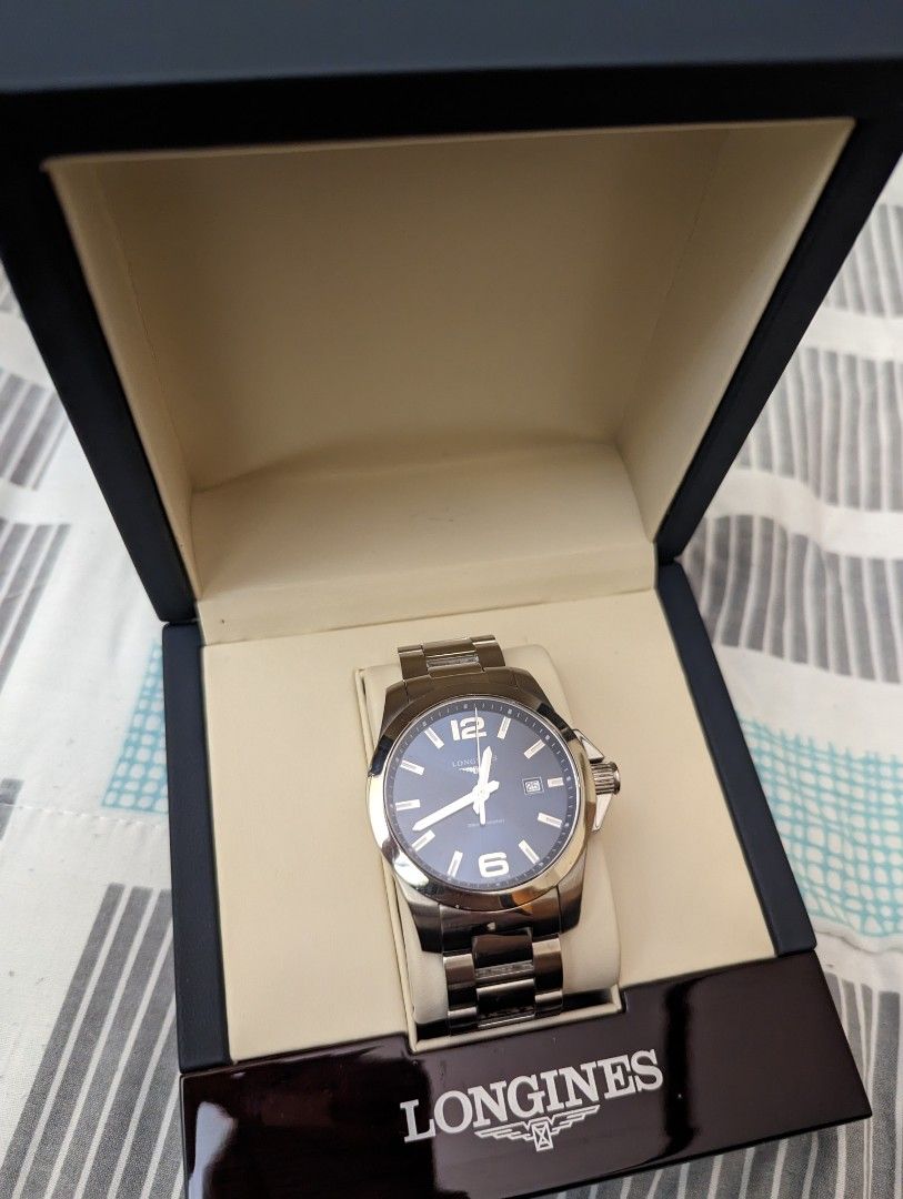 Longines Conquest Blue 41mm, Luxury, Watches on Carousell