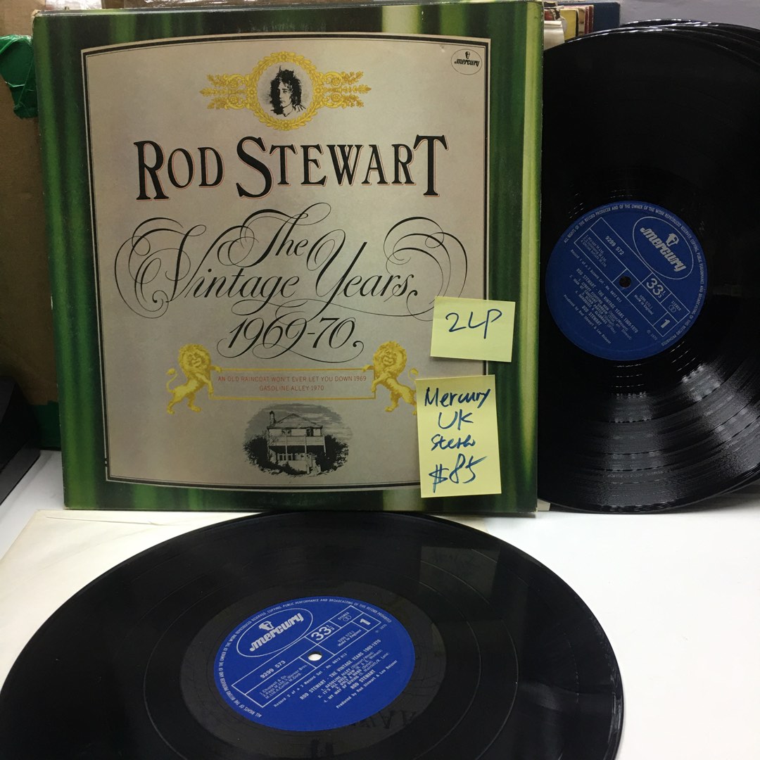 LP pop : ( 2 LP ) Rod Stewart - The Vintage Years 1969-70, Mercury UK ...